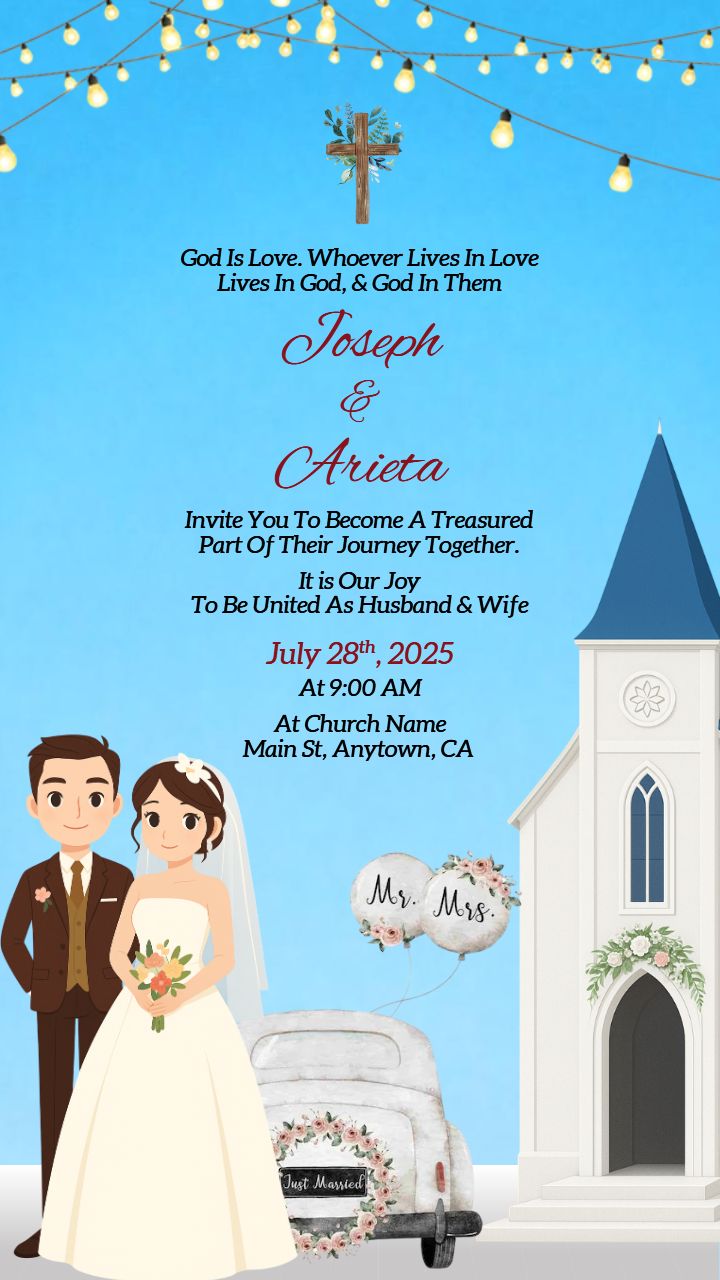 Christian Wedding Invitation Cards Free Download
