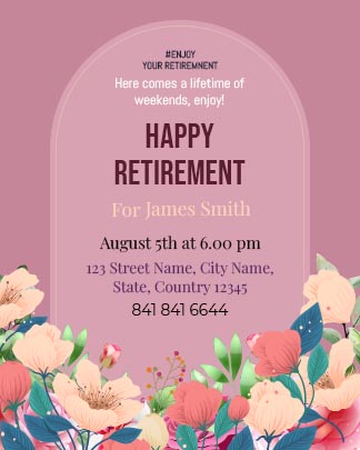 Free Retirement invitations templates | Crafty Art