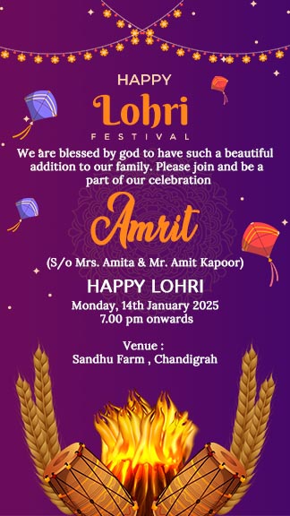 Design The Perfect Lohri Invitation Template