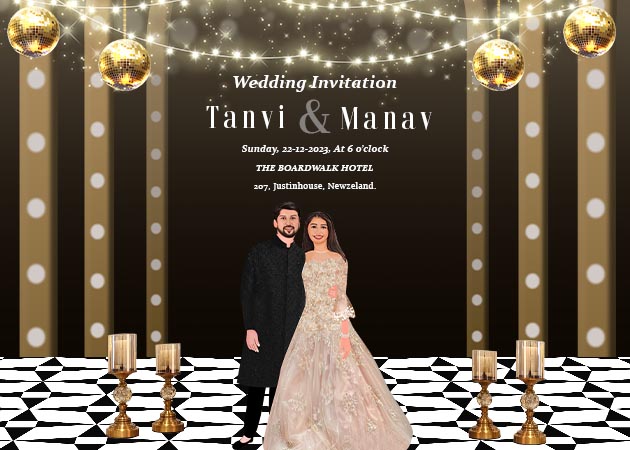 Free Wedding Landscape Invitation Template