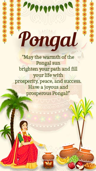 Creative Pongal Festival Poster Wishes