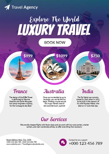 1.7K+ Travel Poster Design Templates