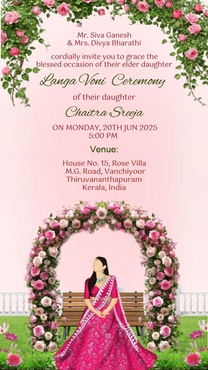 Page 2 | Half Saree Function Invitation Card Free HD Download Now