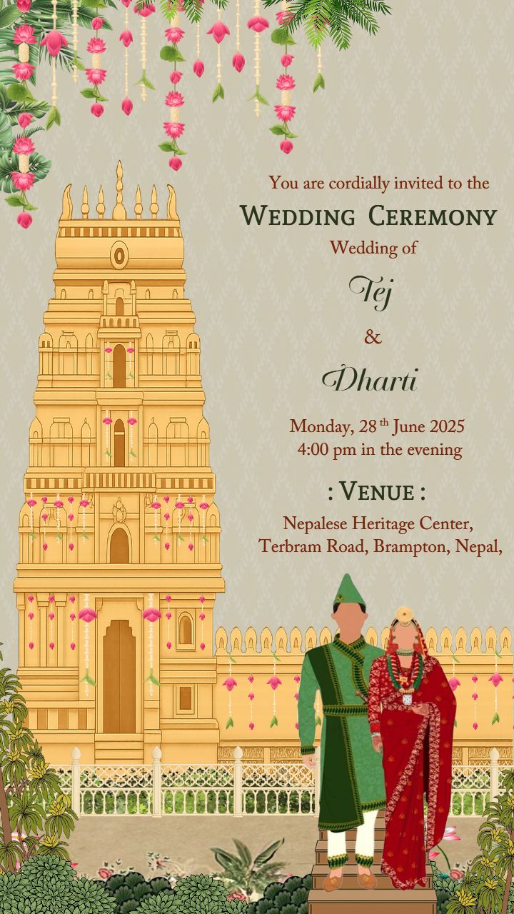 Free Nepali Wedding Invitation Card Designs for Your Big Day