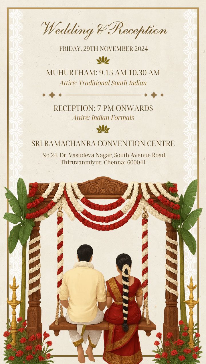 Online Wedding Reception Cards Template