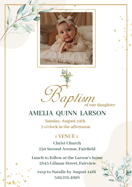 50+ Free Christening Invitation Templates to Choose From!