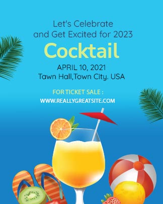 Cocktail Party Invitation Card | Unique Designs Online Free