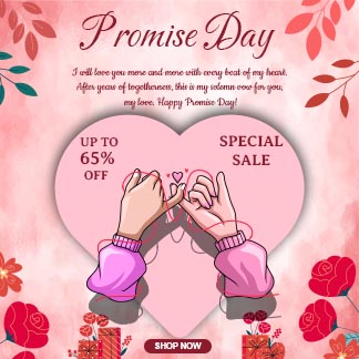 Modern Promise Day Sale Instagram Post Template