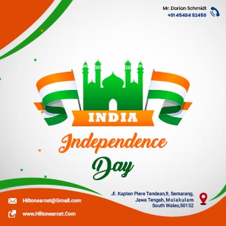 Happy independence Day Sale Stylish Offer Template
