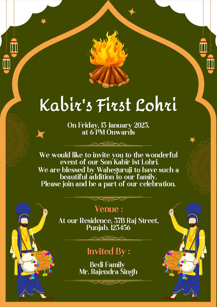 Lohri Invitation Ideas For Memorable Celebrations