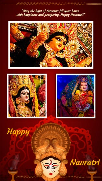 Free Navratri Festival Photo Collage