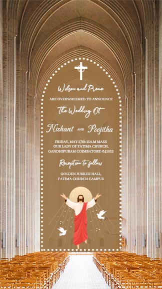 Christian Wedding Invitation Cards Free Download