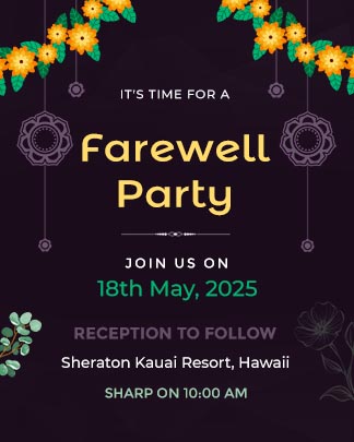 51+ Elegant Farewell Invitation Card Design Online For Free