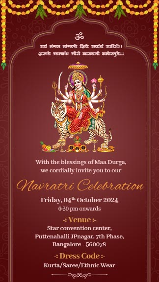Download Happy Navratri Invitation