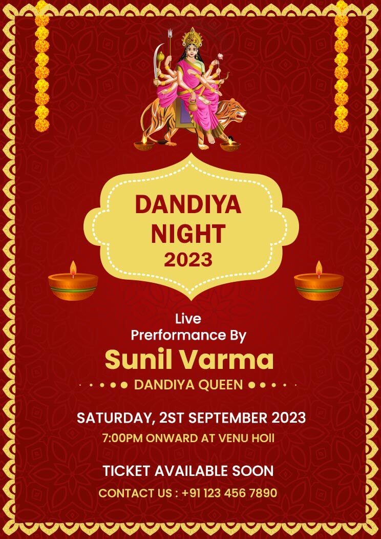 Download Navratri Invitation Template