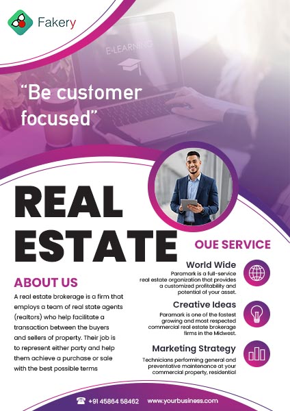Real Estate Service Flyer Template