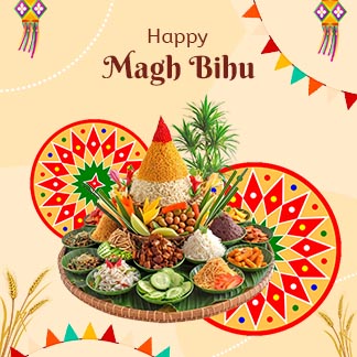 Simple And Attractive Magh Bihu Wishes Card