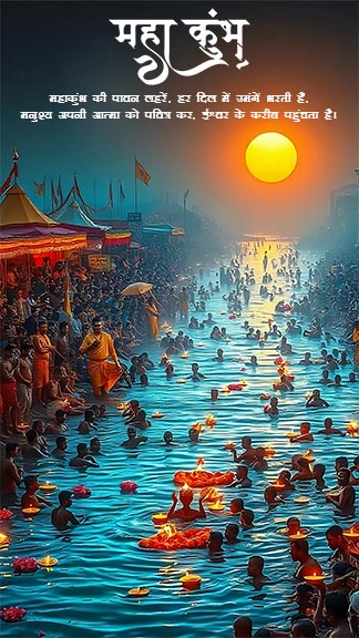 Maha Kumbh Mela Template For Spiritual Designs