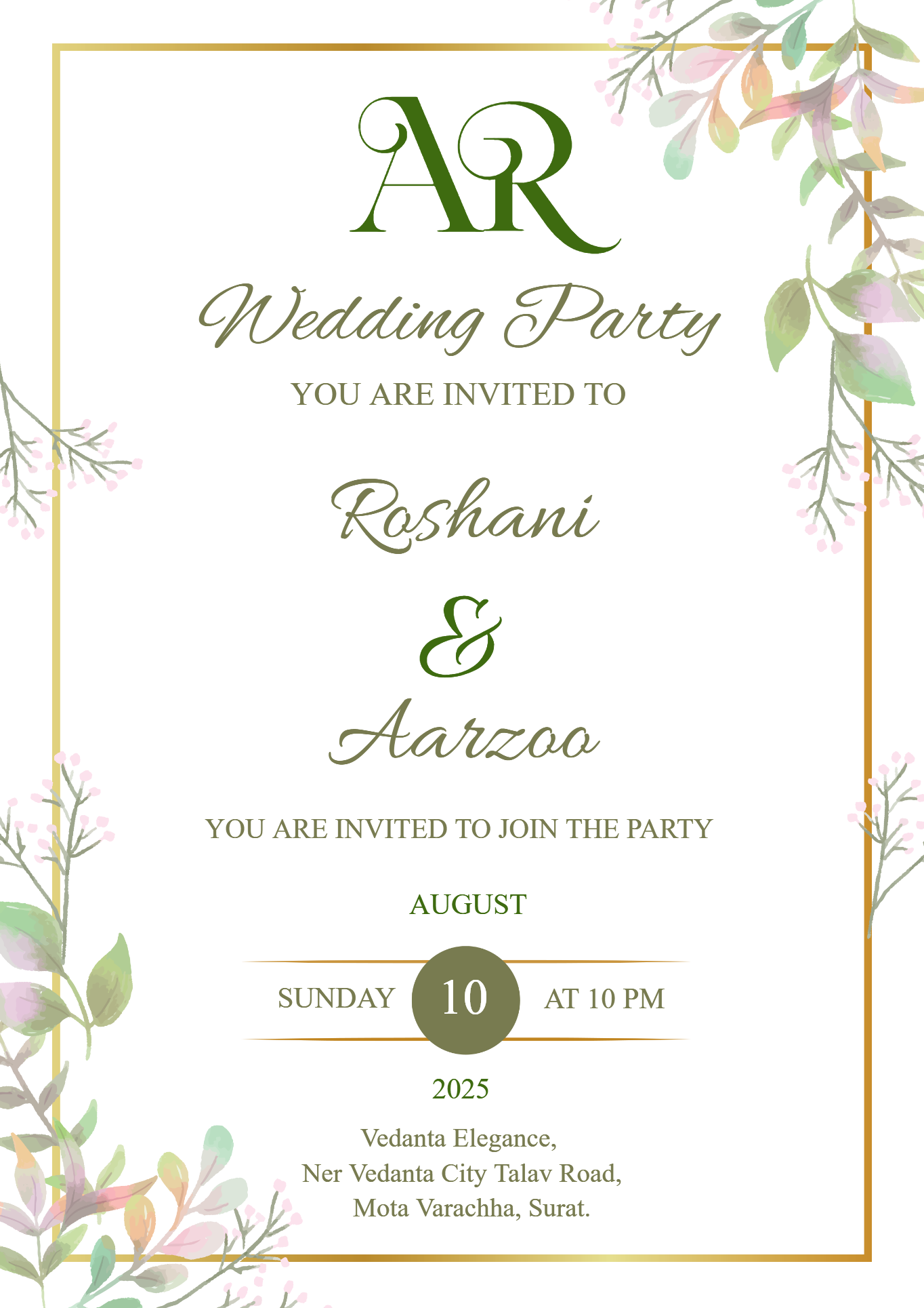 Annual Function Invitation Template