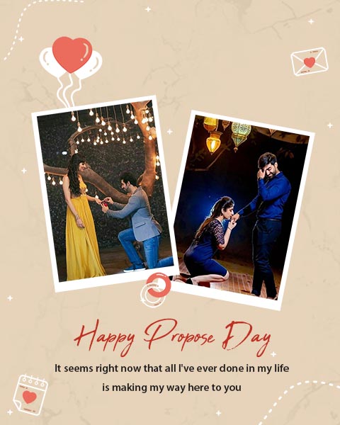 Happy Propose Day Photo Collage Story Template