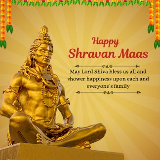 Happy Shravan Maas Festival Instagram Post