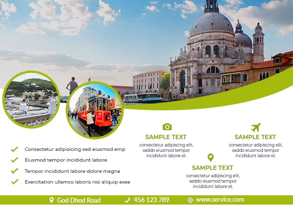 Tour And Travel Flyer Template