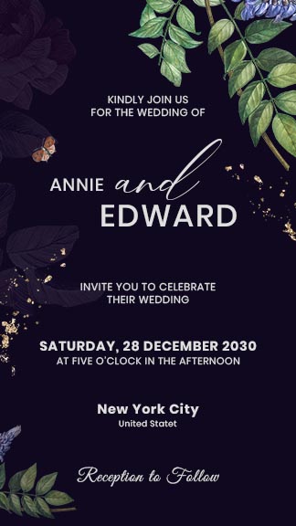 Free Wedding Invitation Story Template