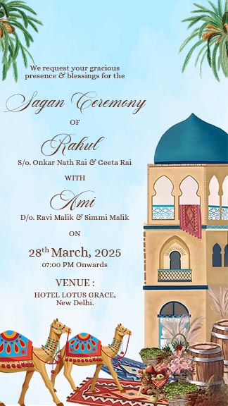 Customize Sagan Ceremony Invitation Card Design