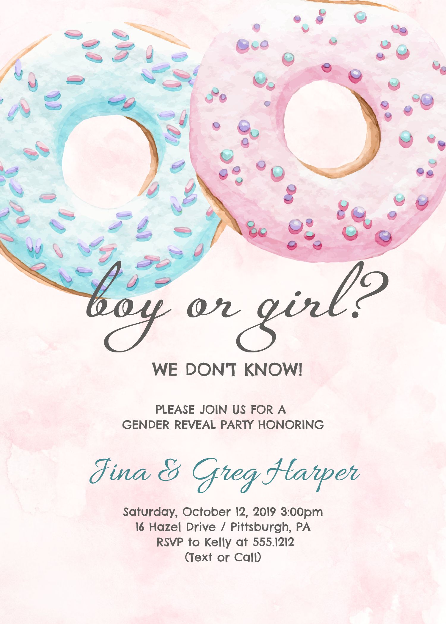 50+ Free Gender Reveal Invitation Templates