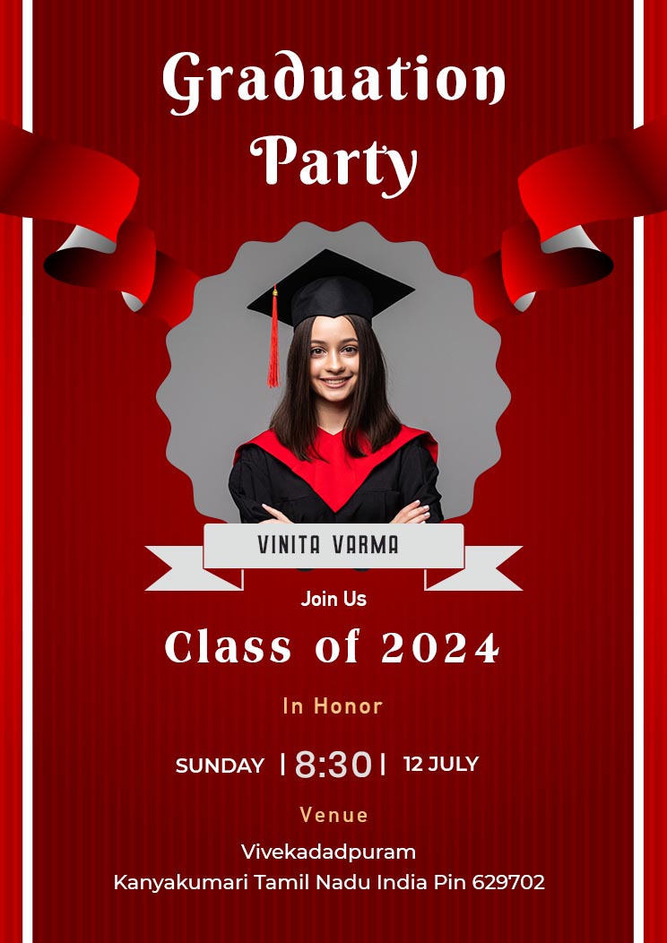 Customizable Graduation Invitation Templates