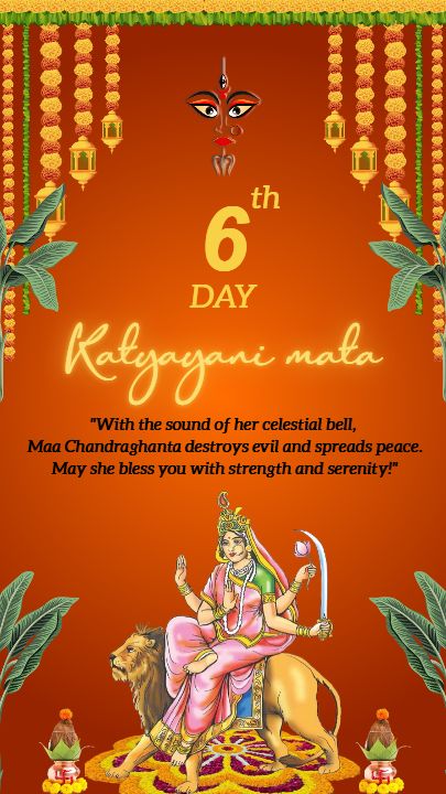 Maa Katyayani 6th Day Navratri Status Video Download