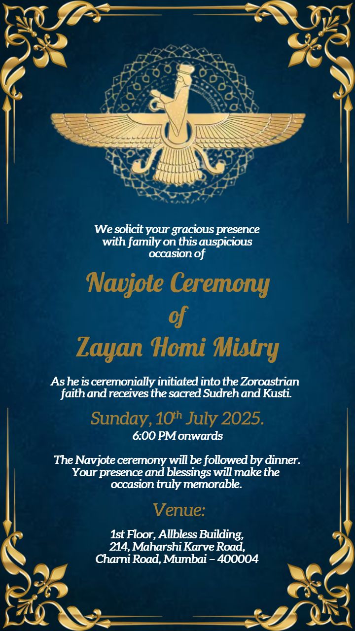51+ Modern Parsi Navjote Invitation Cards for Download