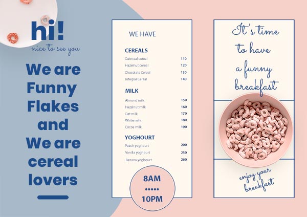 Download Breakfast Menu Card Template