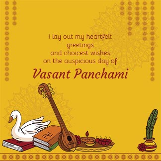 Vasant Panchami Poster Colorful Images