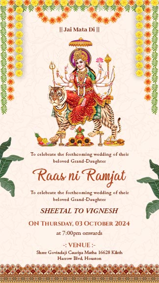 Garba Night Invitation Template