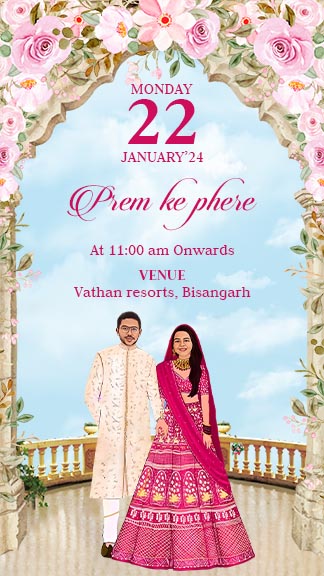 Wedding Invitation Instagram Story Template