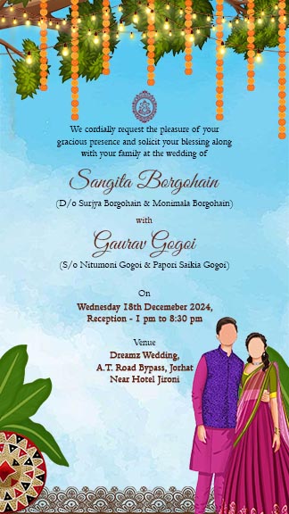Online Assamese Wedding Card Maker
