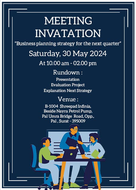 Editable Meeting Invitation Templates | Crafty Art