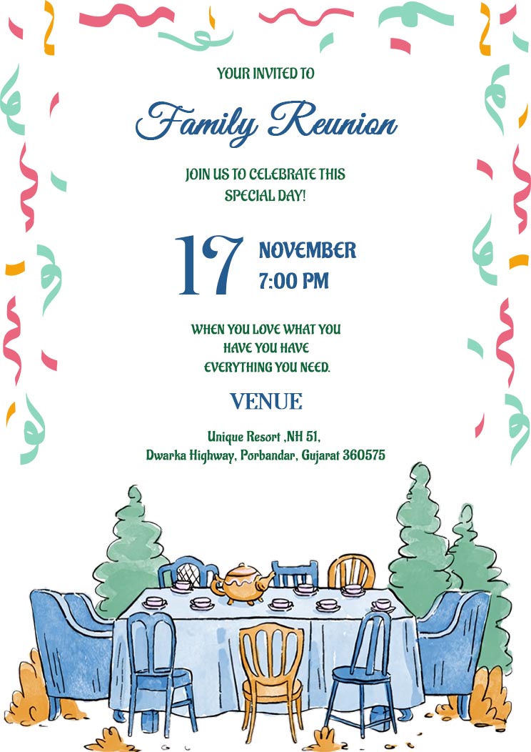 100+ Free Family Reunion Invitation Templates