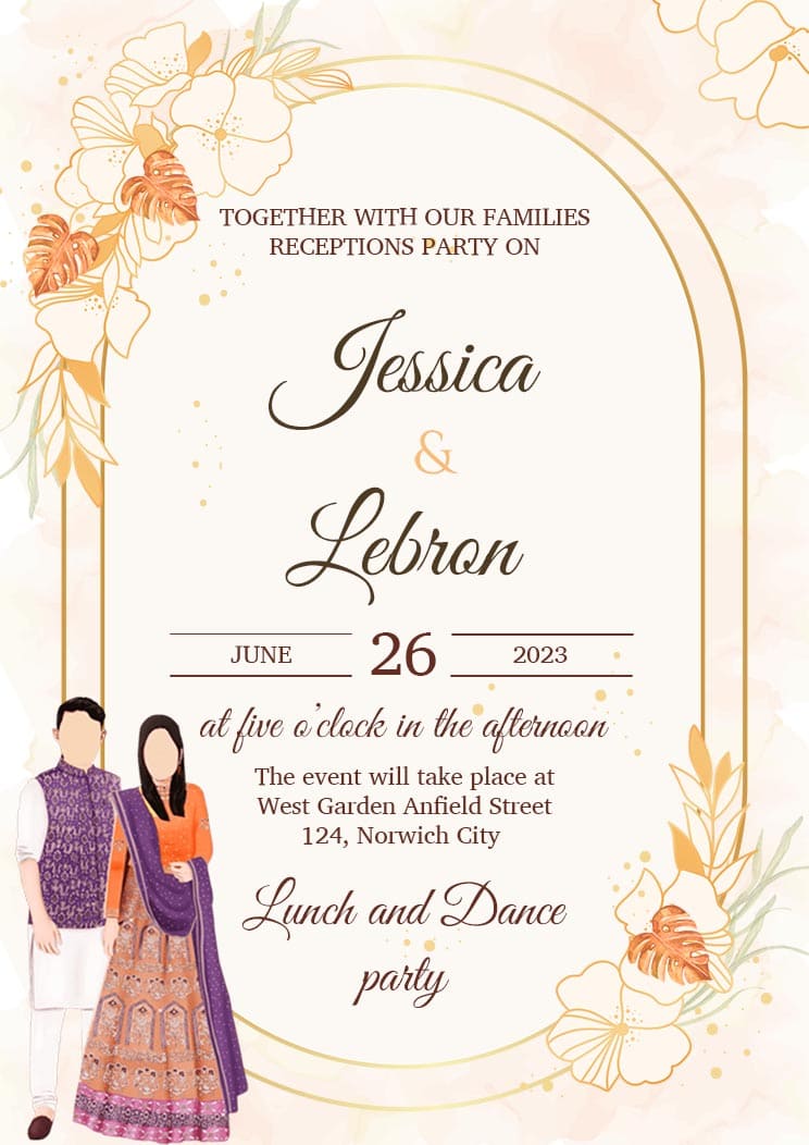 New Wedding Reception Invitation Template