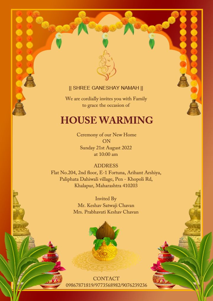 Design Your Dream Housewarming Invitation Card with Ease
