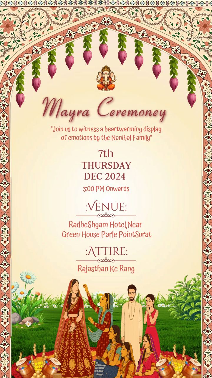 99+ Editable Mayra Invitation ceremony Card Template Online