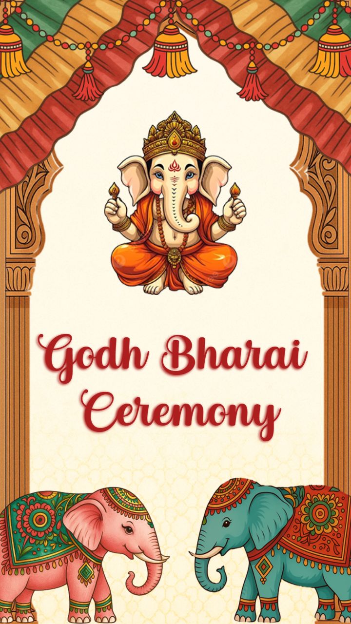124+ Godh Bharai Invitation Templates