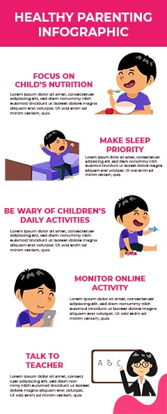 Healthy Parenting Infographic Template