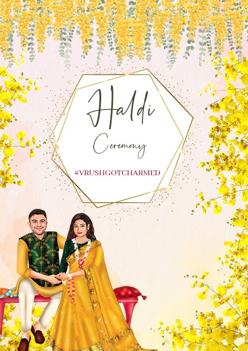 Premium Haldi Ceremony Invitation Template