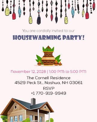 Housewarming Party Free Invitation Card