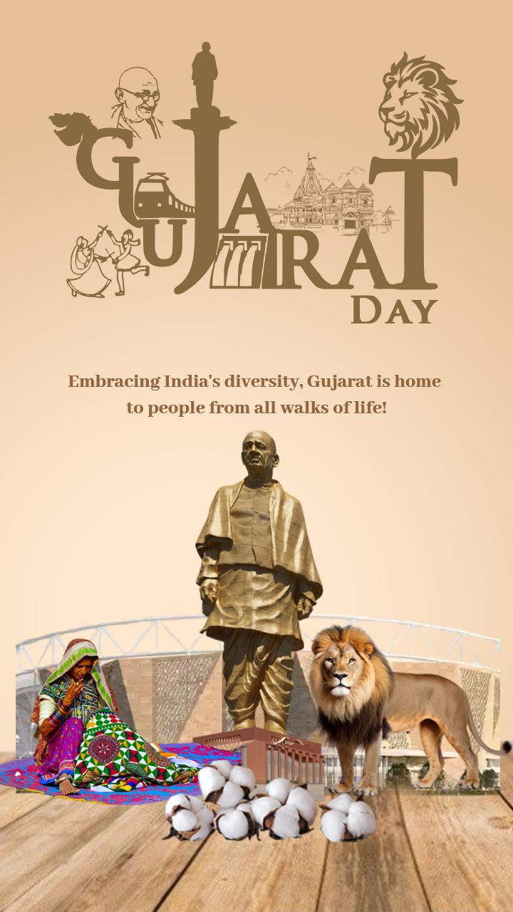 Gujarat Sthapana Divas 2025 Wishes, Status & Images to Share