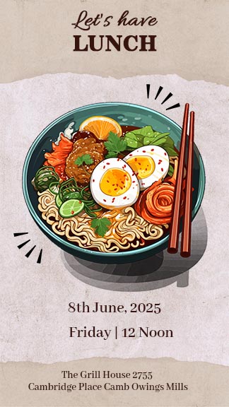 Lunch Invitation templates - Free Download