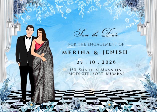 Indian Engagement Invitation Video Maker Free