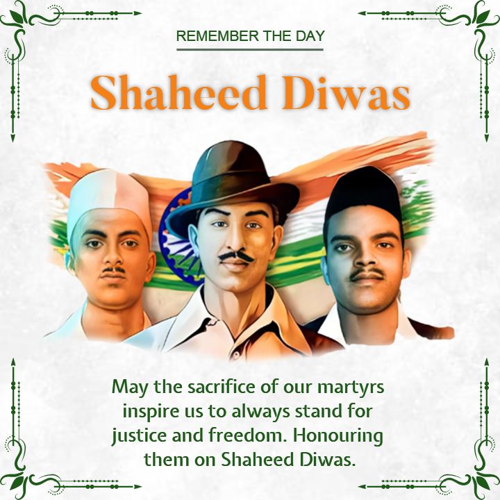Shaheed Diwas Instagram Post With Tribute Wishes